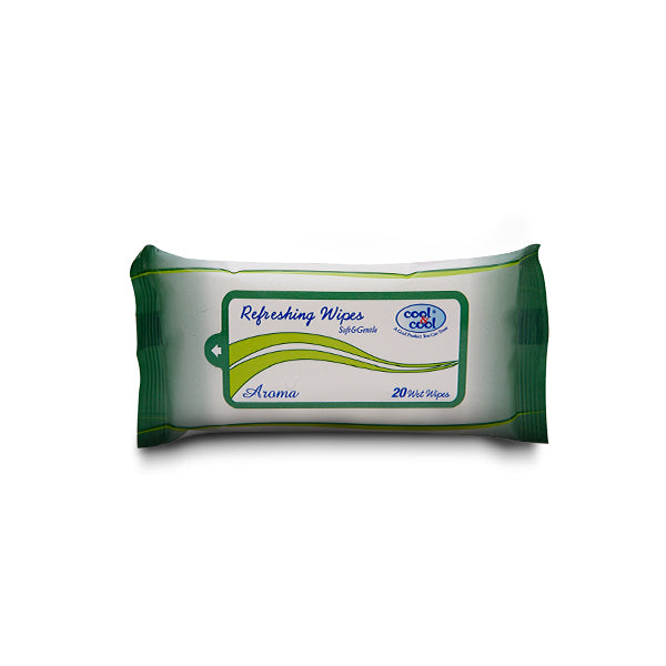 Aroma Refreshing Wipes Soft & Gentle 20's