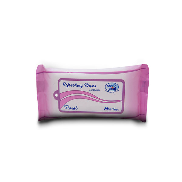 Floral Refreshing Wipes Soft & Gentle 20's