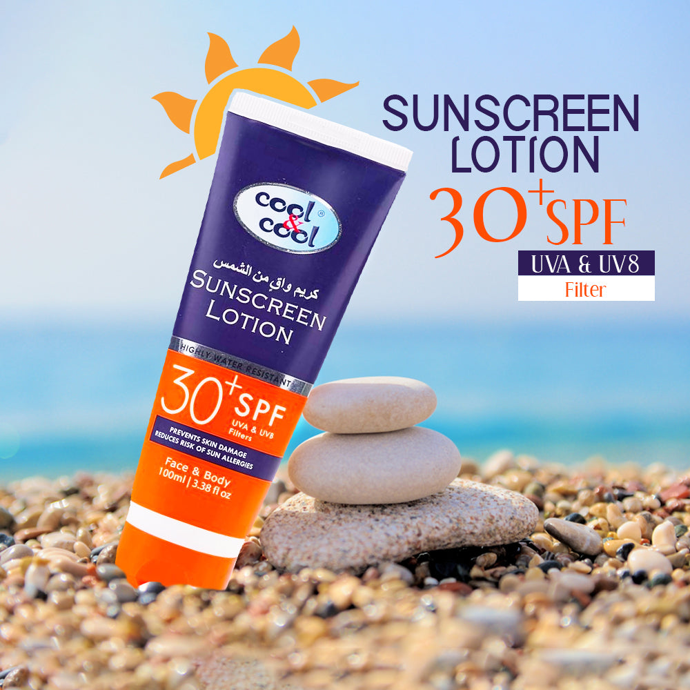 C&C Sunscreen Lotion SPF 30 100ml UV Care – Cool and Cool | Shop Online